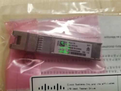 GENUINE CISCO GLC-TE TRANSCEIVER MODULE NEW SEALED