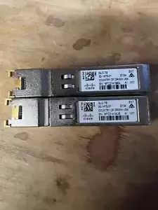 ( 2X ) Cisco GLC-TE 30-1475-01 RJ-45 Transceiver Module